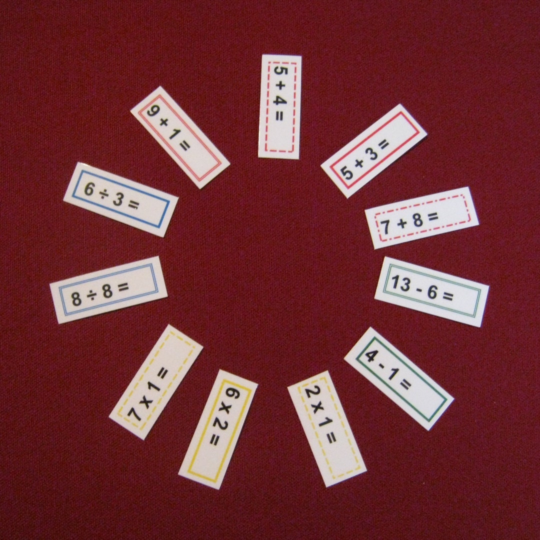 Montessori Math WHOLE SCHOOL PDF Download Math Memorization Slips W ...