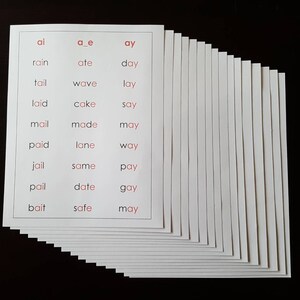 WHOLE SCHOOL Montessori Phonogram PDF Downnload for Reading Booklets ...
