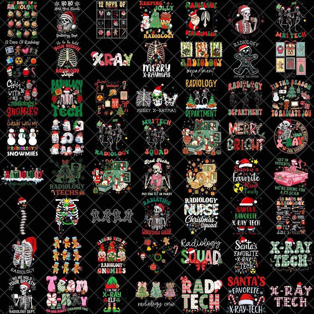 50+ Christmas Radiology PNG Bundle, Rad Tech Christmas Png, Radiology ...