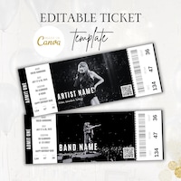 Custom Printable Concert Ticket, Digital Download - Etsy