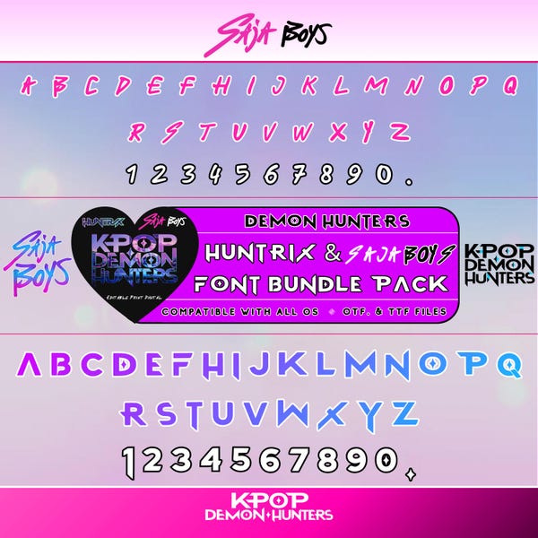 Demon Hunters Letters - Etsy UK