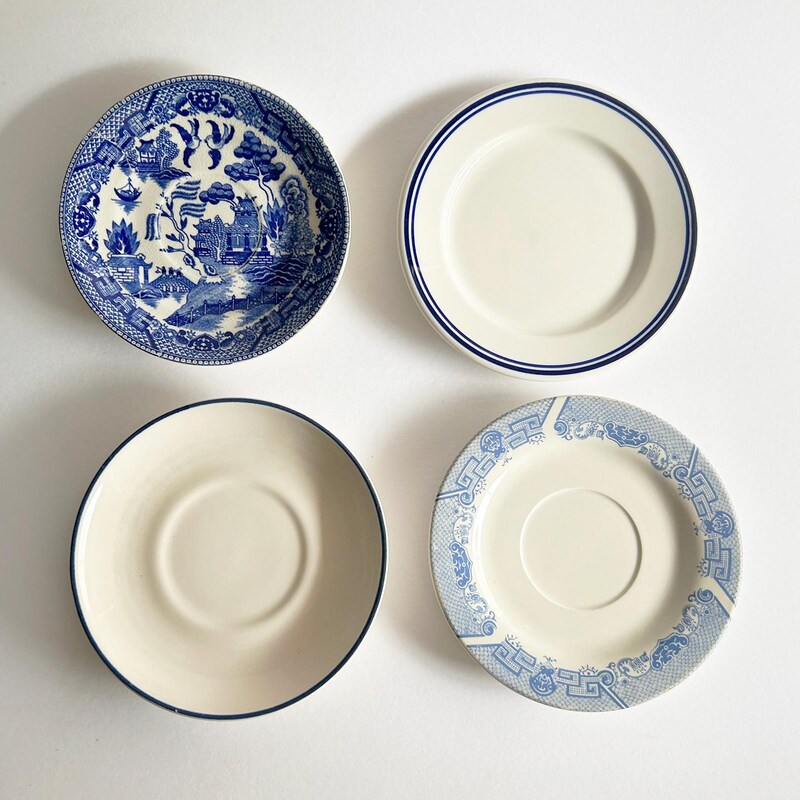 Blue and White Plates - Etsy