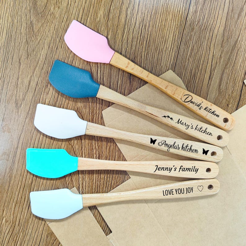 Custom Engraved Silicone Spatula, Chefs & Cooking Lovers, Cooking Gift ...