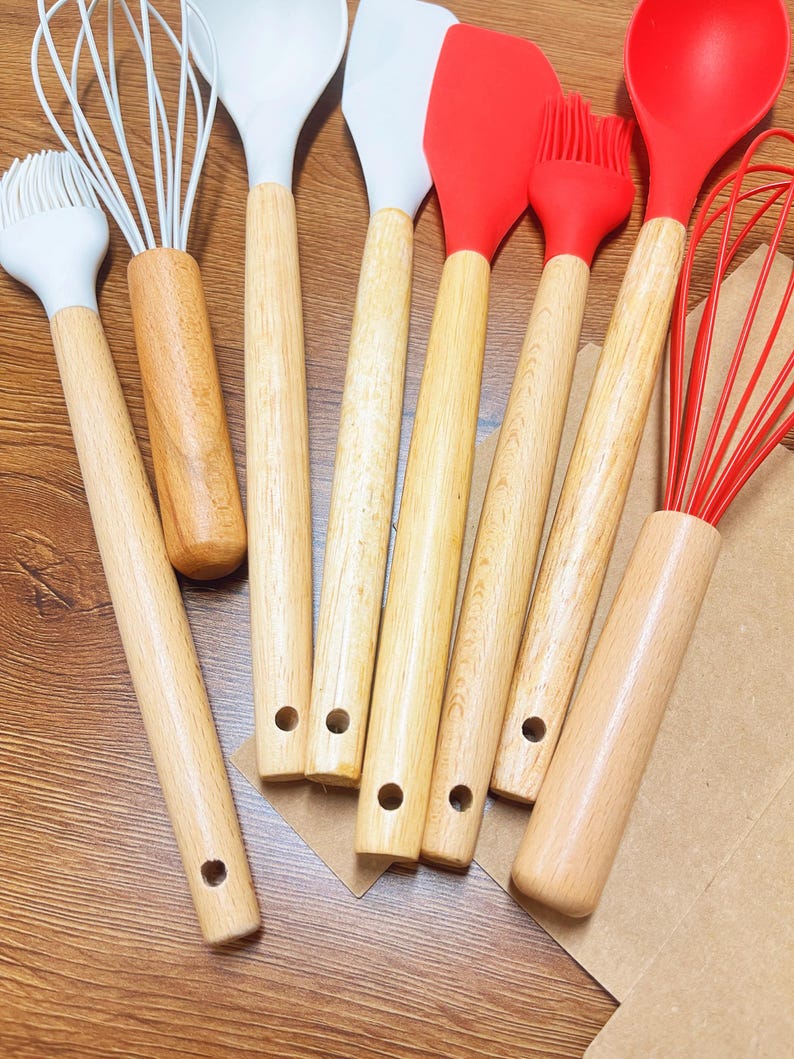 Custom Kitchen Utensils, Personalised Spatula and Ladle Set, Engraved ...