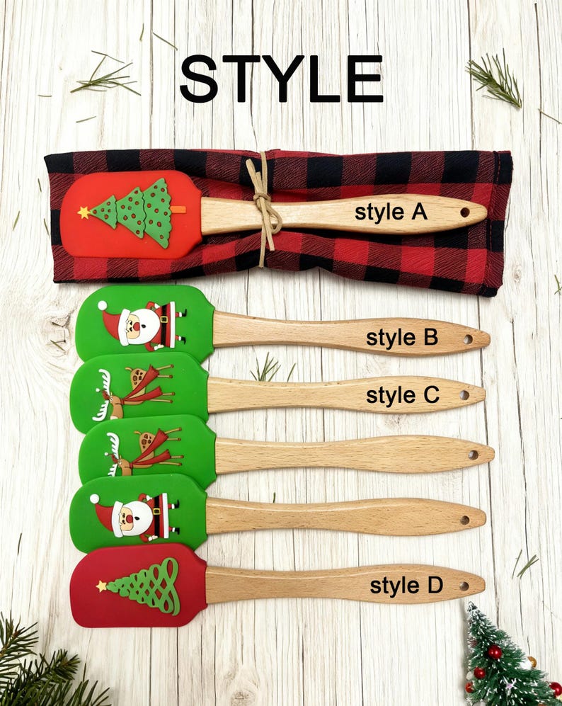 Personalized Engraved Silicone Spatula Kitchen Tool, Christmas Gifts ...