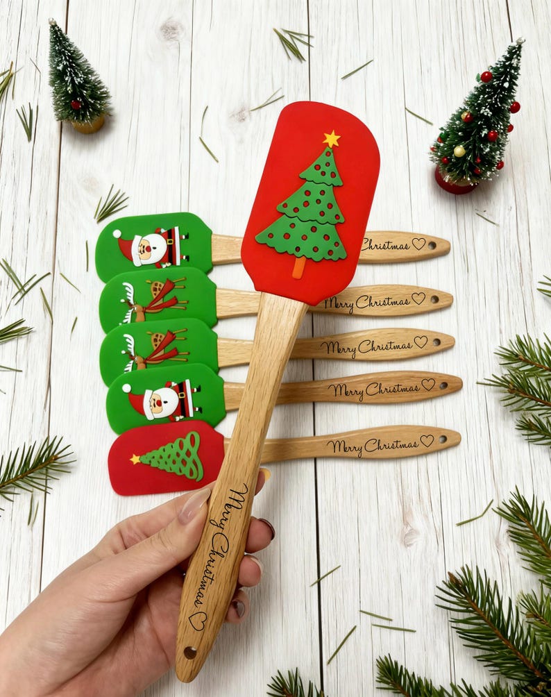 Personalized Engraved Silicone Spatula Kitchen Tool, Christmas Gifts ...