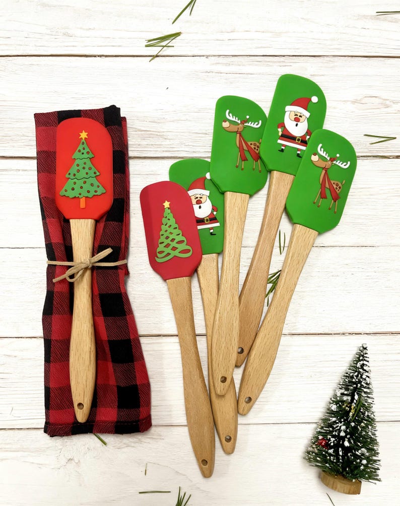 Personalized Engraved Silicone Spatula Kitchen Tool, Christmas Gifts ...