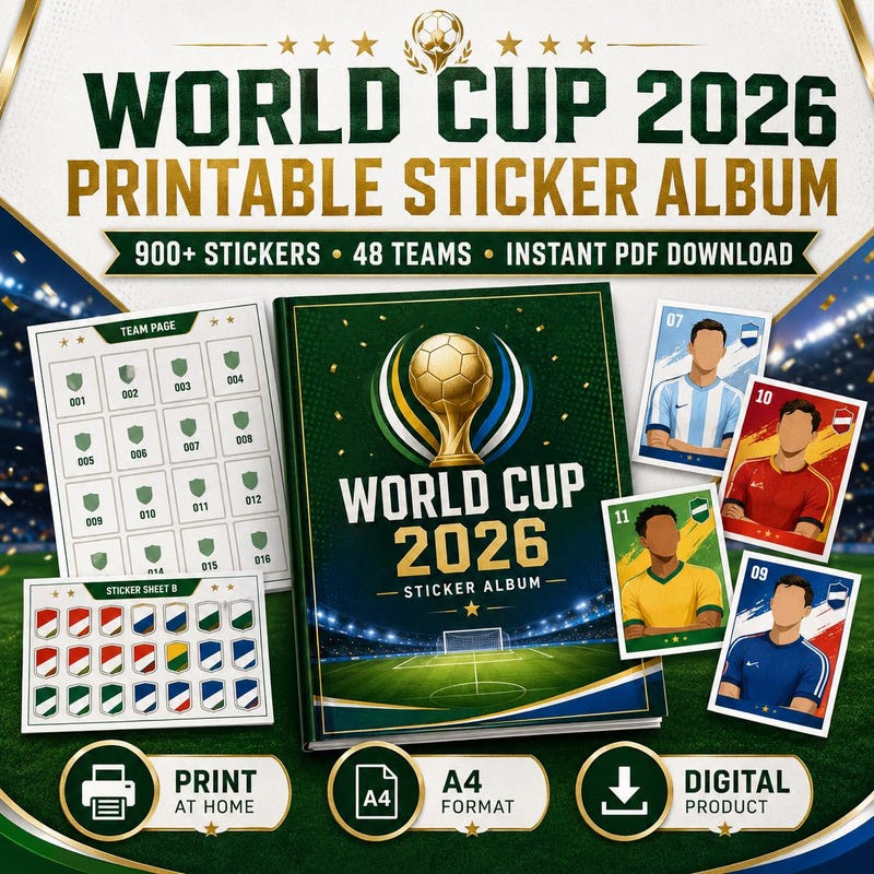 2026 Fifa Stickers - Etsy