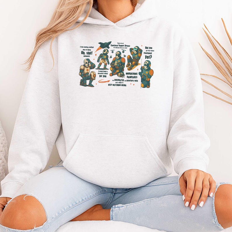 Murderbot Diaries Vintage Hoodie, Murderbot Shirt, Secunit, ART ...