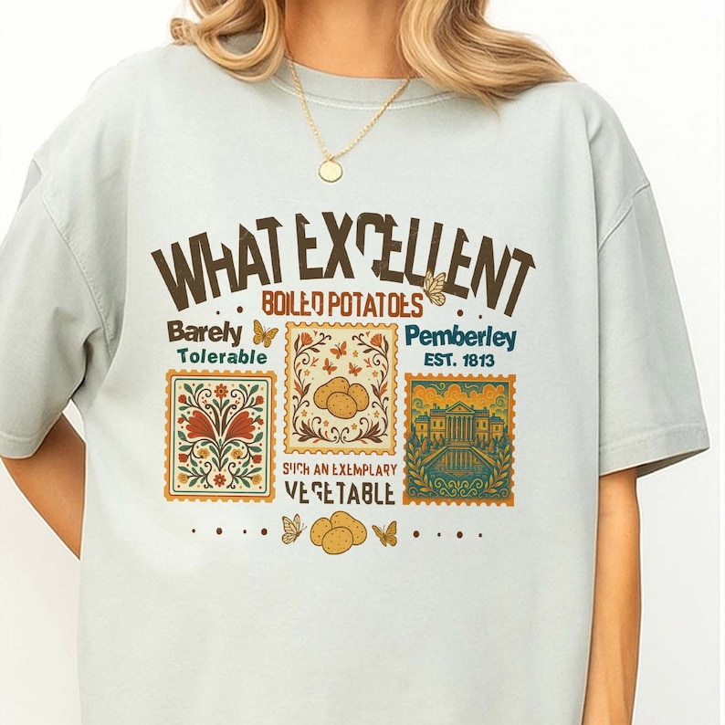 Pemberley Pride and Prejudice Jane Austen Comfort Colors Shirt Book ...