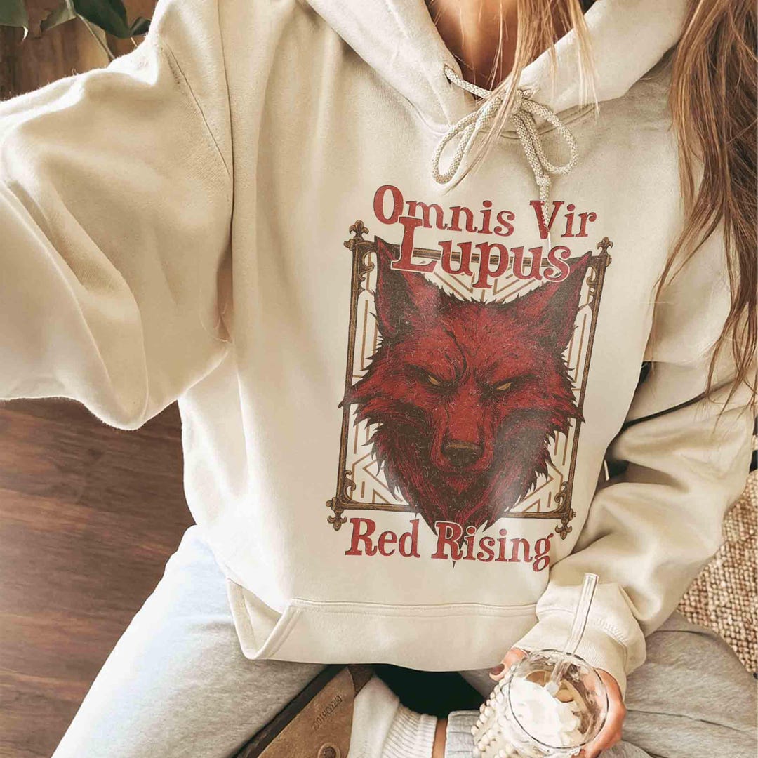 Red Rising Howlers Hoodie, Omnis Vir Lupus Sevro Shirt Vintage Bookish ...