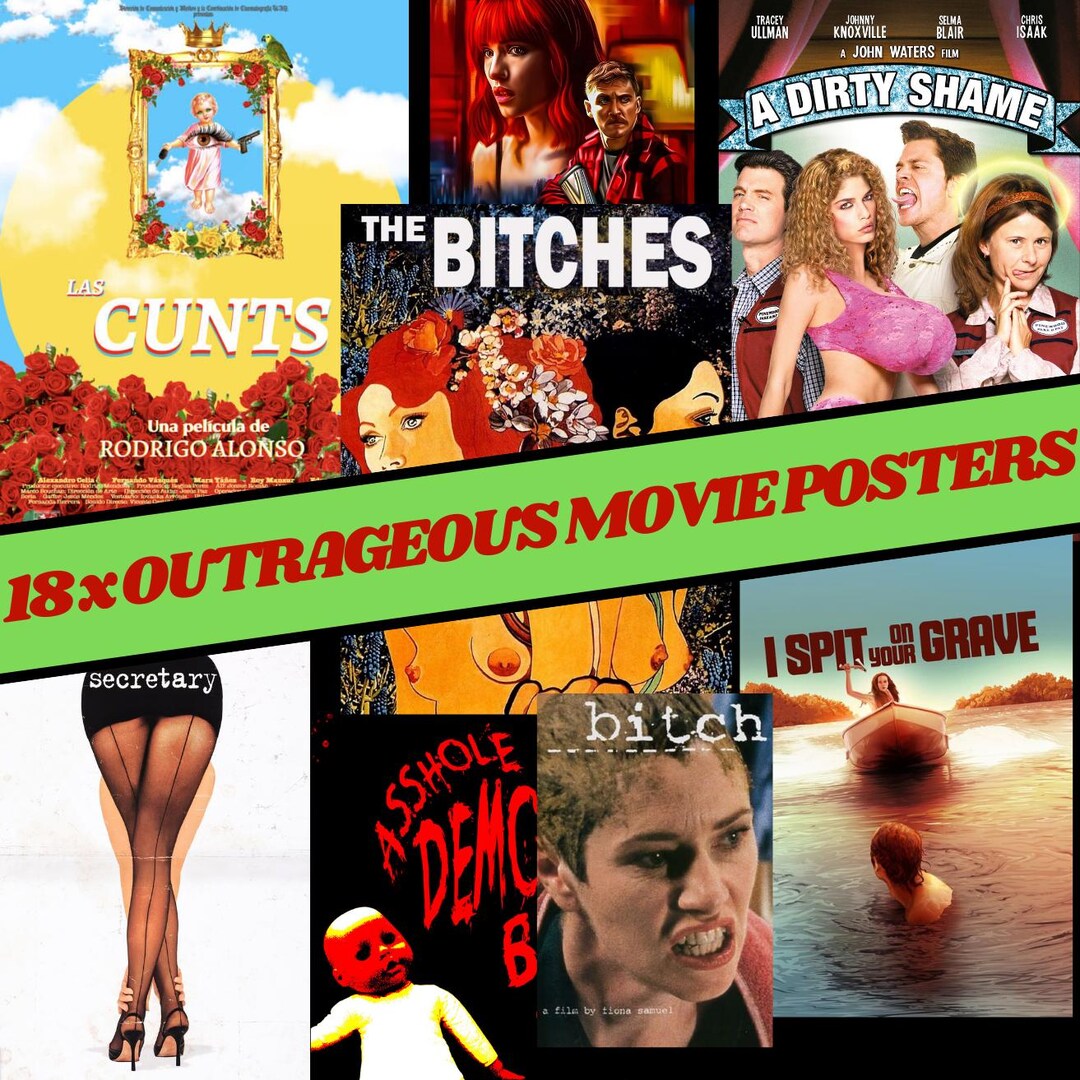 18 Pcs Outrageous Movie Posters Bundle - 420 Wall Art Set - Etsy