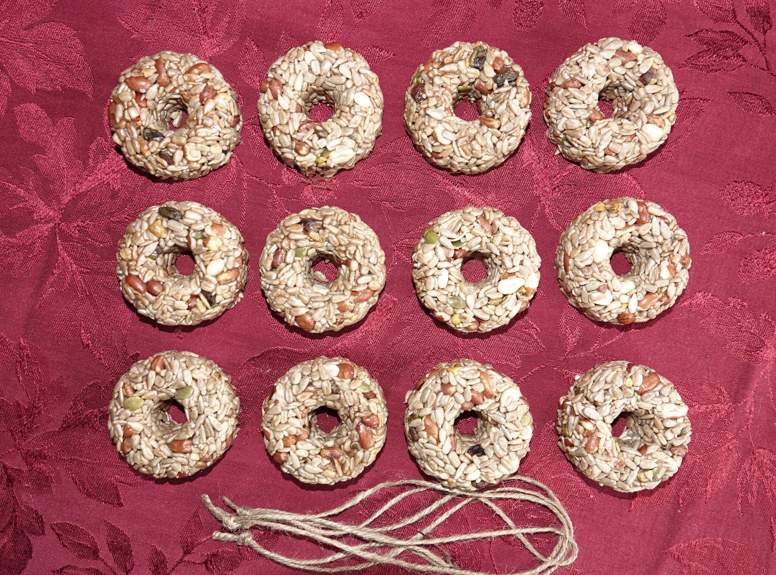 Wreaths Donuts Bulk Bird Seed Feeders Dozen Ornaments No | Etsy