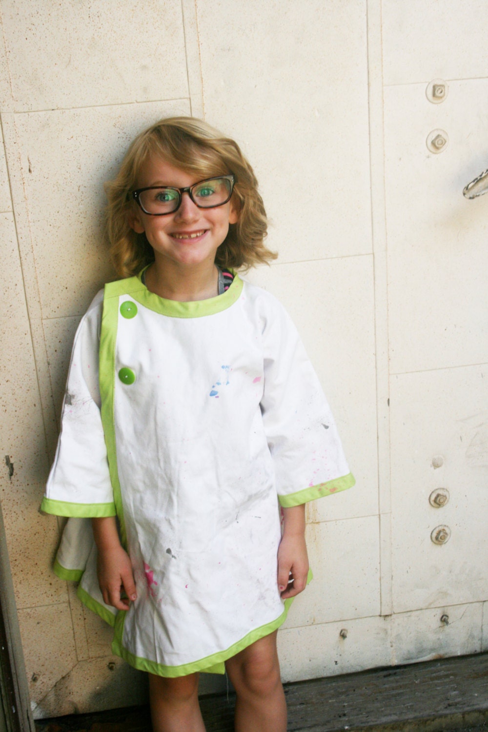 Girls Art Smock Coat Dress PDF Sewing Pattern - the Frenchy Art Smock ...
