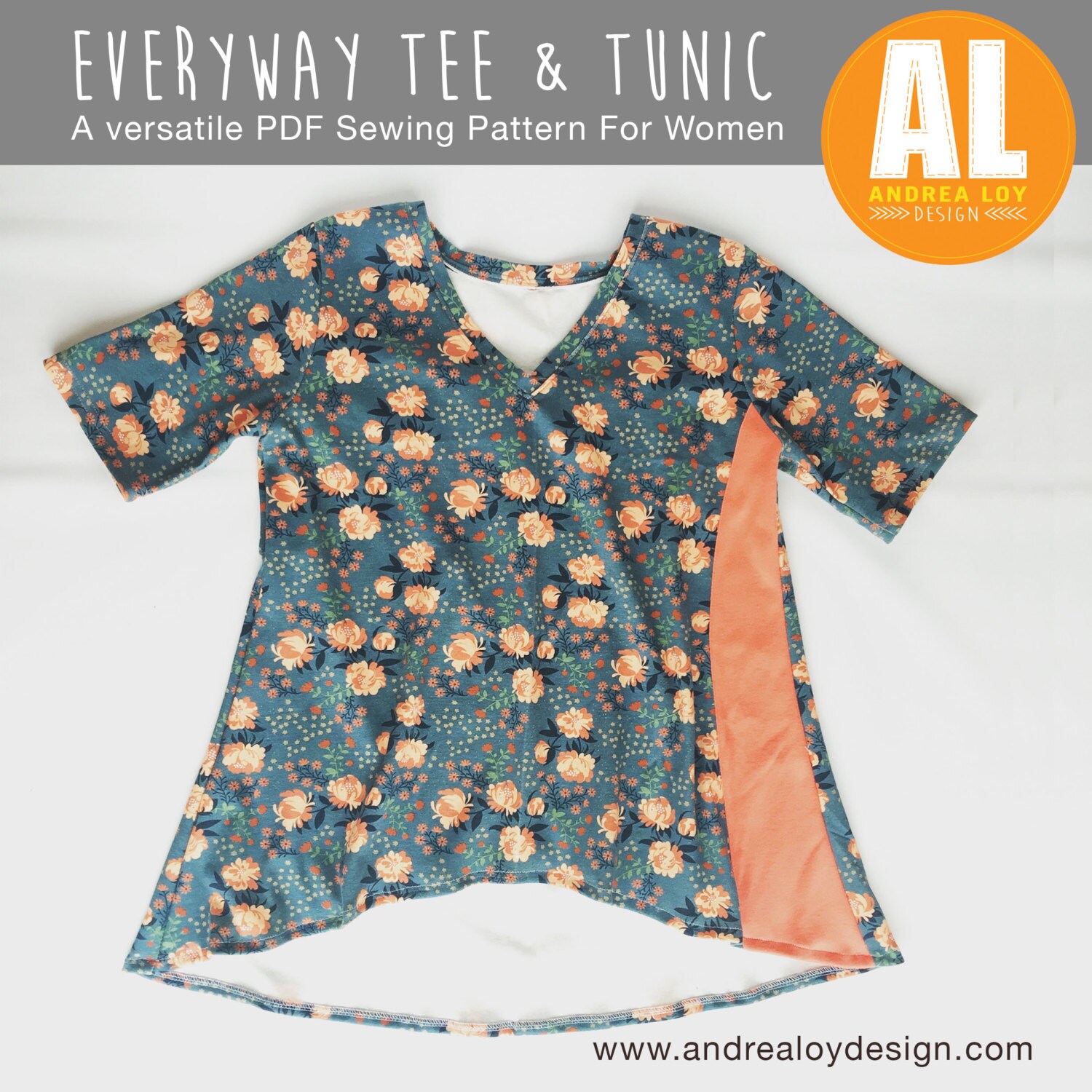 Everyway Tee & Tunic Sewing Pattern for Women, Maternity, Nursing Shirt ...