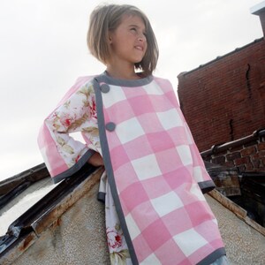 Girls Art Smock Coat Dress PDF Sewing Pattern - the Frenchy Art Smock ...