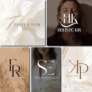 Custom Logo Design | Personalized Monogram Logo | Luxury Initial Branding | Minimalist Hand ...