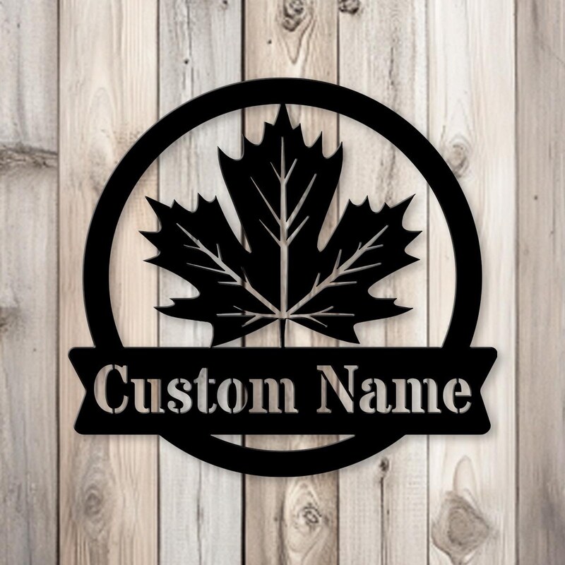 Maple Leaf Plaque - Etsy