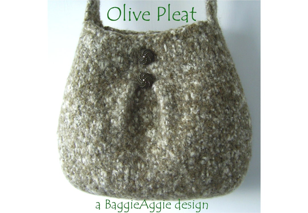 Felted Shoulder Bag Knitting Pattern PDF for Instant Download. No Sew ...