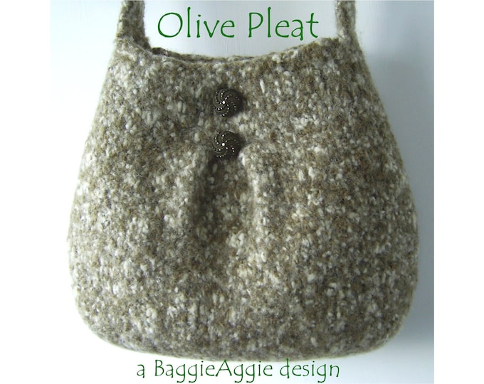 Knitting Pattern Felted Hobo Purse Handbag PDF Digital Delivery Only - Etsy