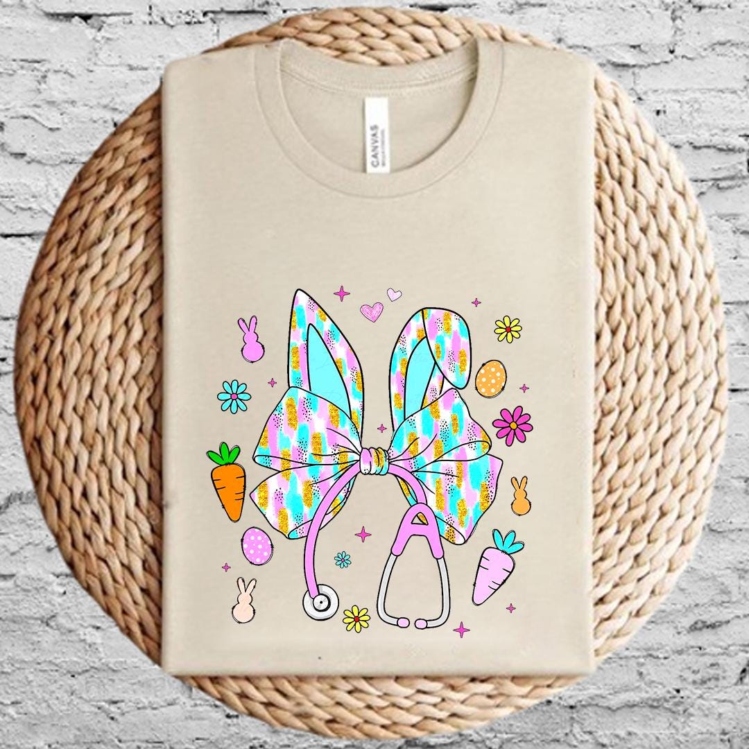 Easter Nurse Coquette Png, Stethoscope Png, Happy Easter Png, Nurse ...