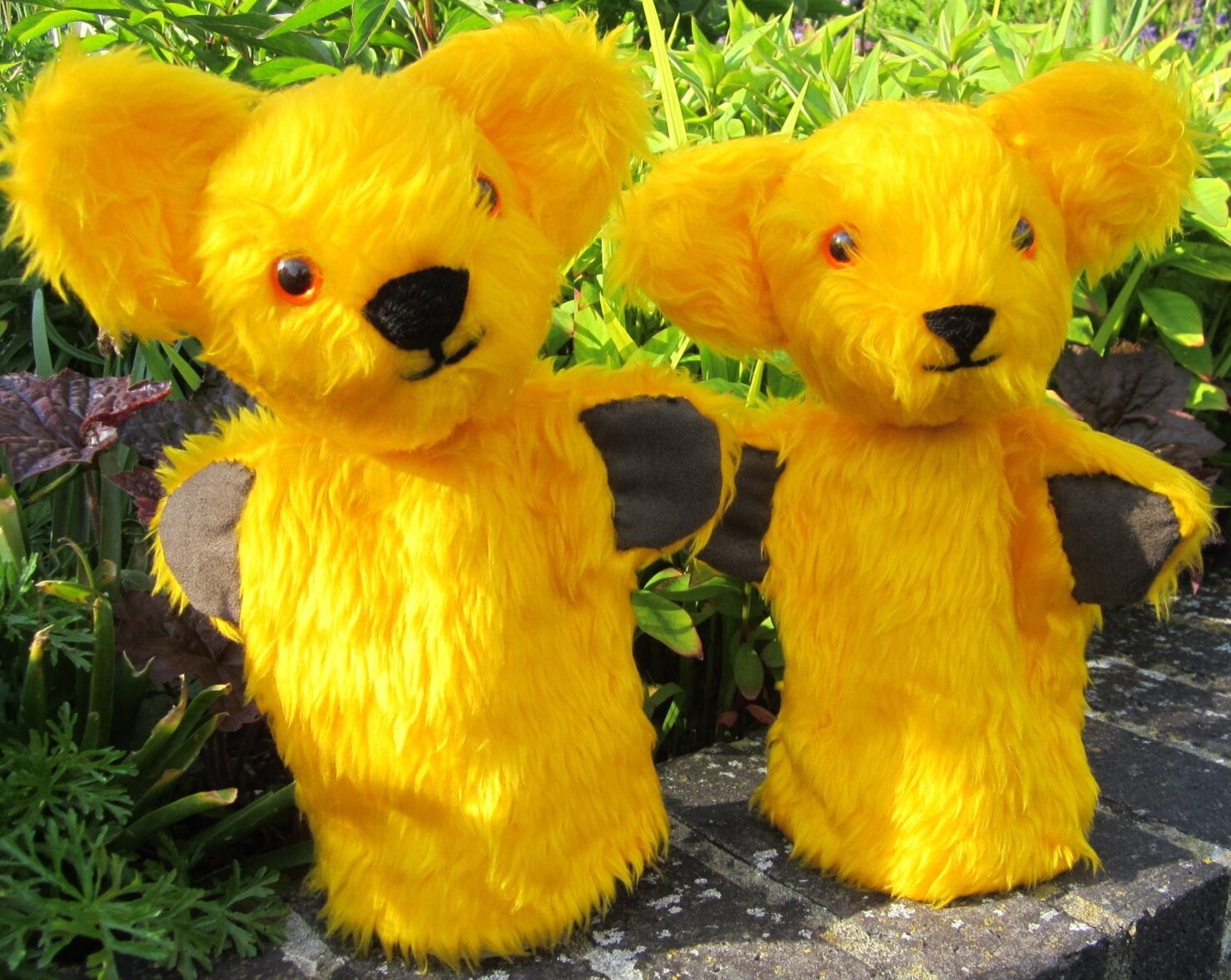 Yellow Plush Bear Glove Puppet yellow bear plush puppets | Etsy