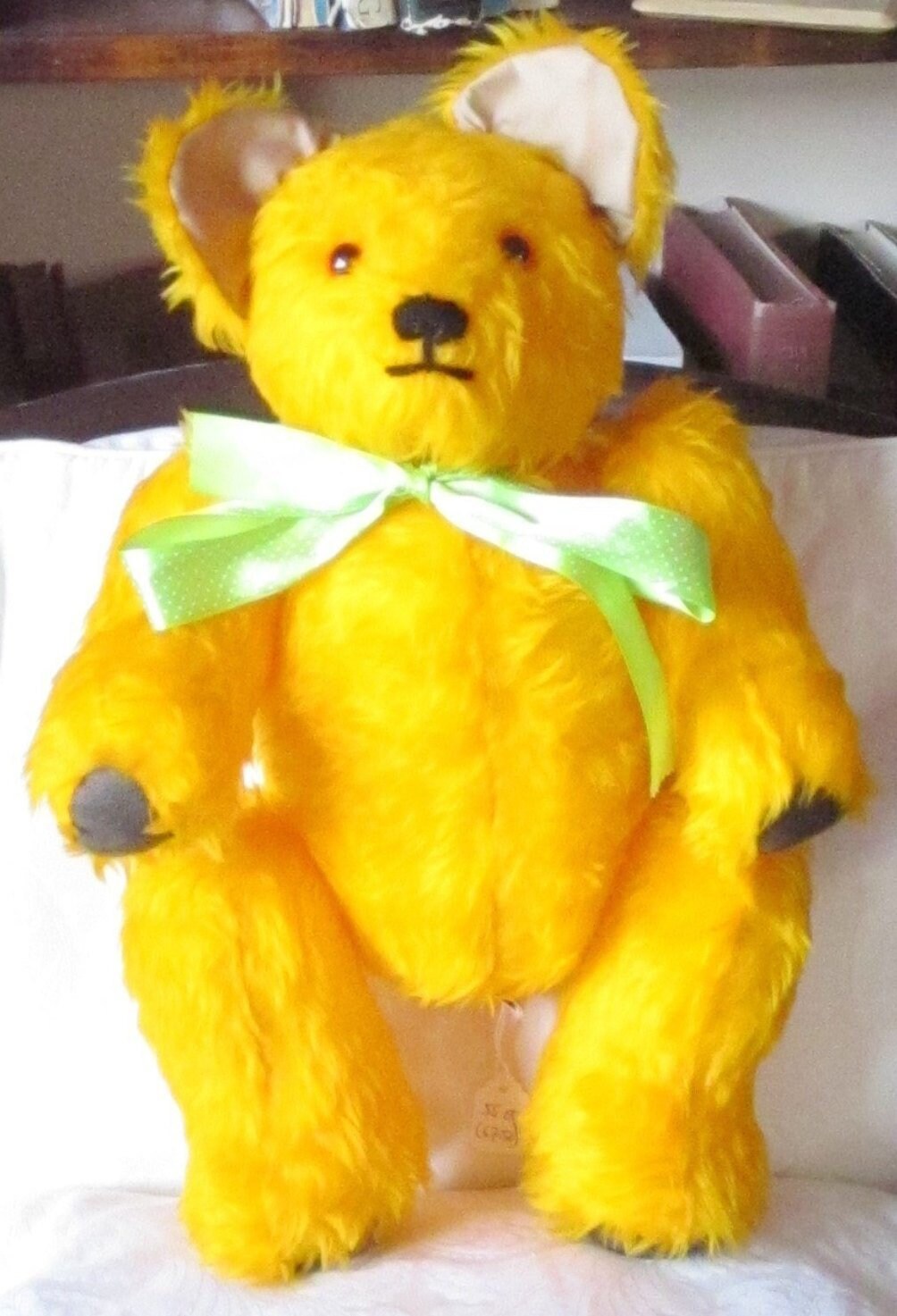 Yellow Plush Teddy Bear cuddly kid present great toddler toy | Etsy