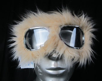 Monster Dust Goggles Great Fur Burning Man furry Aviator | Etsy