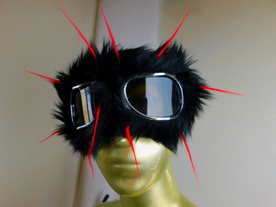 Monster Dust Goggles Great Fur Burning Man -furry Aviator Goggles - Fur ...