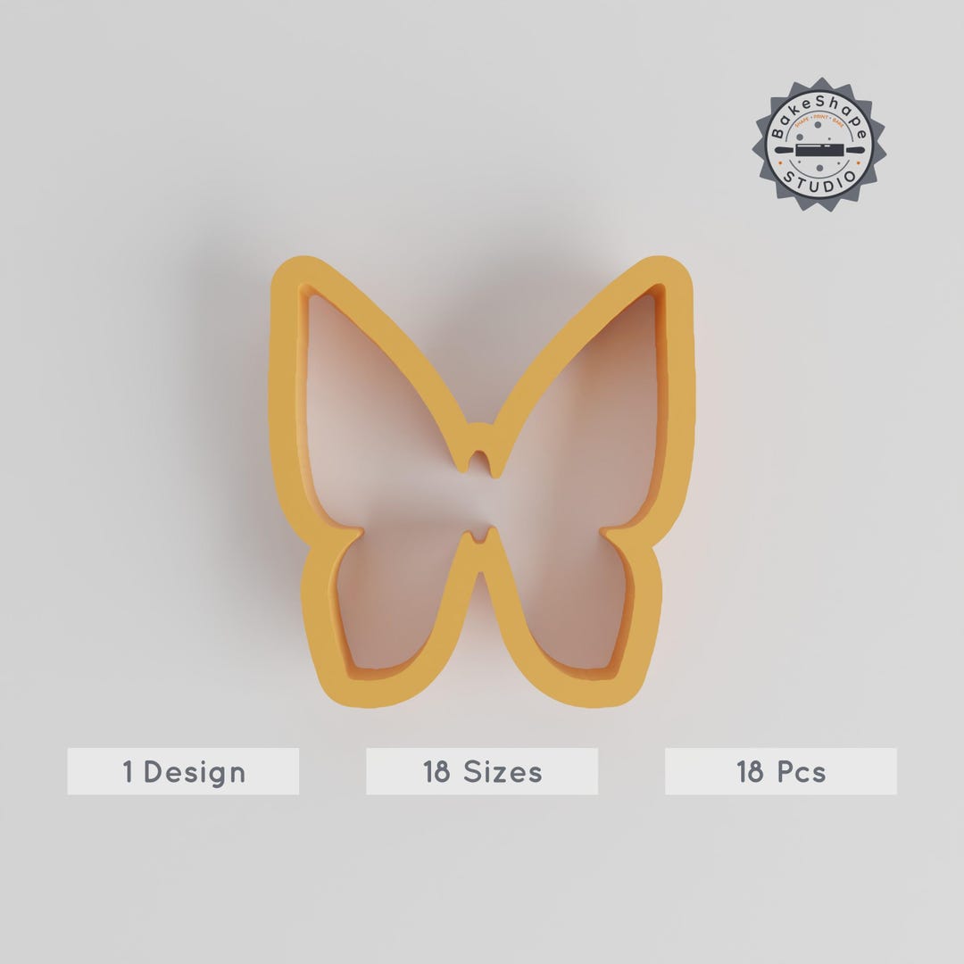 Butterfly Contour Cutter 18-piece Set, Spring Cookie Fondant Clay Soap ...