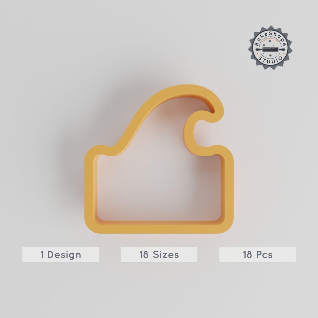 Wave Ocean Shape Cutter, Sea Waves & Nautical Wave Designs, Cookie ...