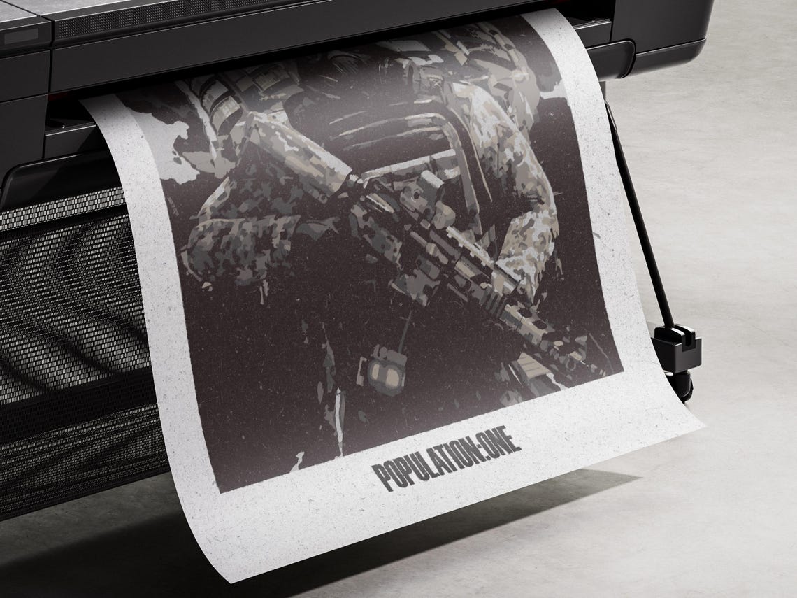 Printable A2 Game Population:one Poster | Digital Download | Gaming ...