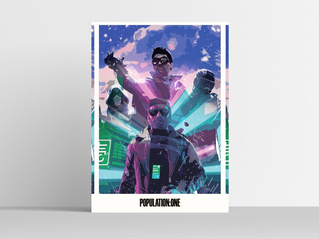Printable A2 Game Population:one Poster | Digital Download | Gaming ...