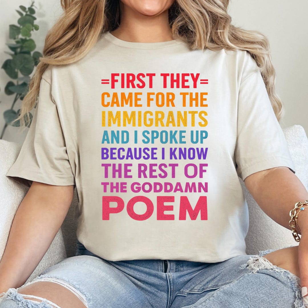First They Came for the Immigrants Funny Saying SVG PNG Graphic ...