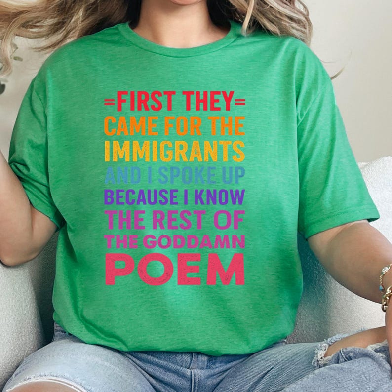 First They Came for the Immigrants Funny Saying SVG PNG Graphic ...