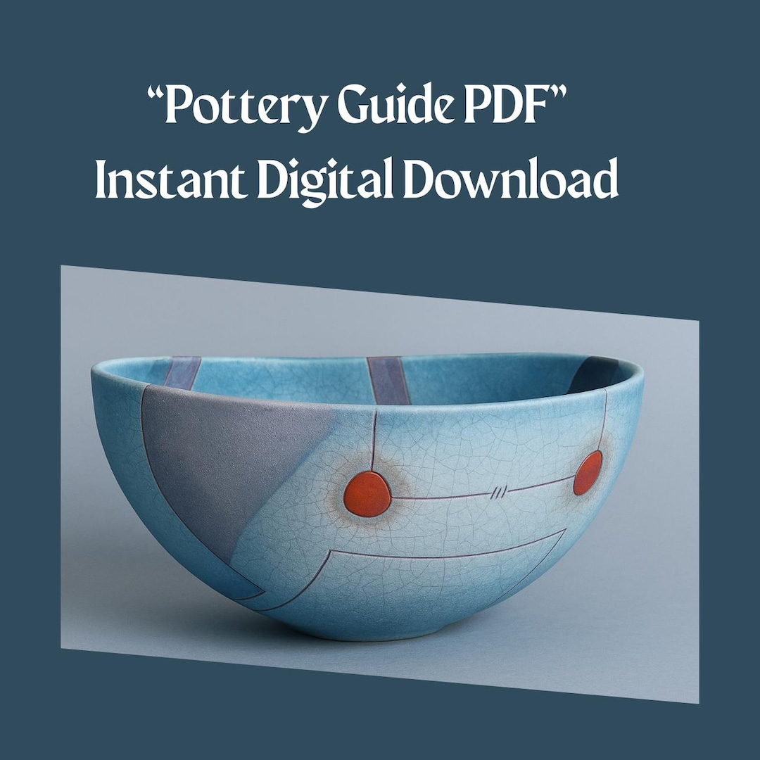 DIY Pottery Bowl Step-by-step Guide & Pattern – Digital PDF (not Pre ...