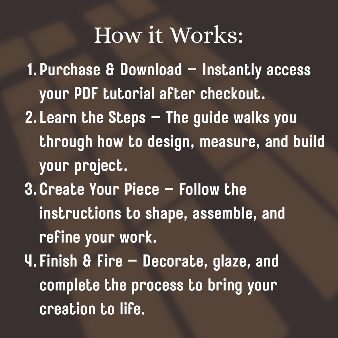 DIY Pottery Bowl Step-by-step Guide & Pattern – Digital PDF (not Pre ...