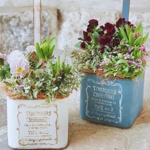 Vintage Style French Metal Wall Planter - Etsy