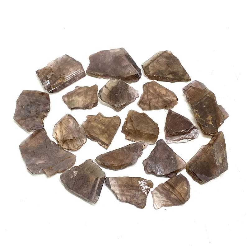 Natural Axinite Crystal Lot | Brown Collector Gemstone Mineral ...