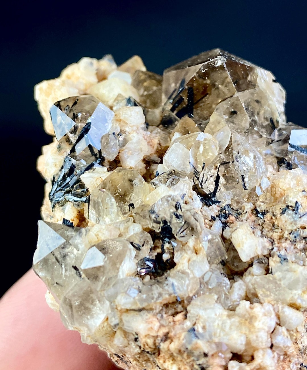 Smoky Quartz With Actinolite Inclusion Specimen 95g From Pakistan Zagi ...