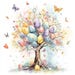 18 PNG Spring Easter Eggs Tree Clipart Printable Digital Spring Tree ...