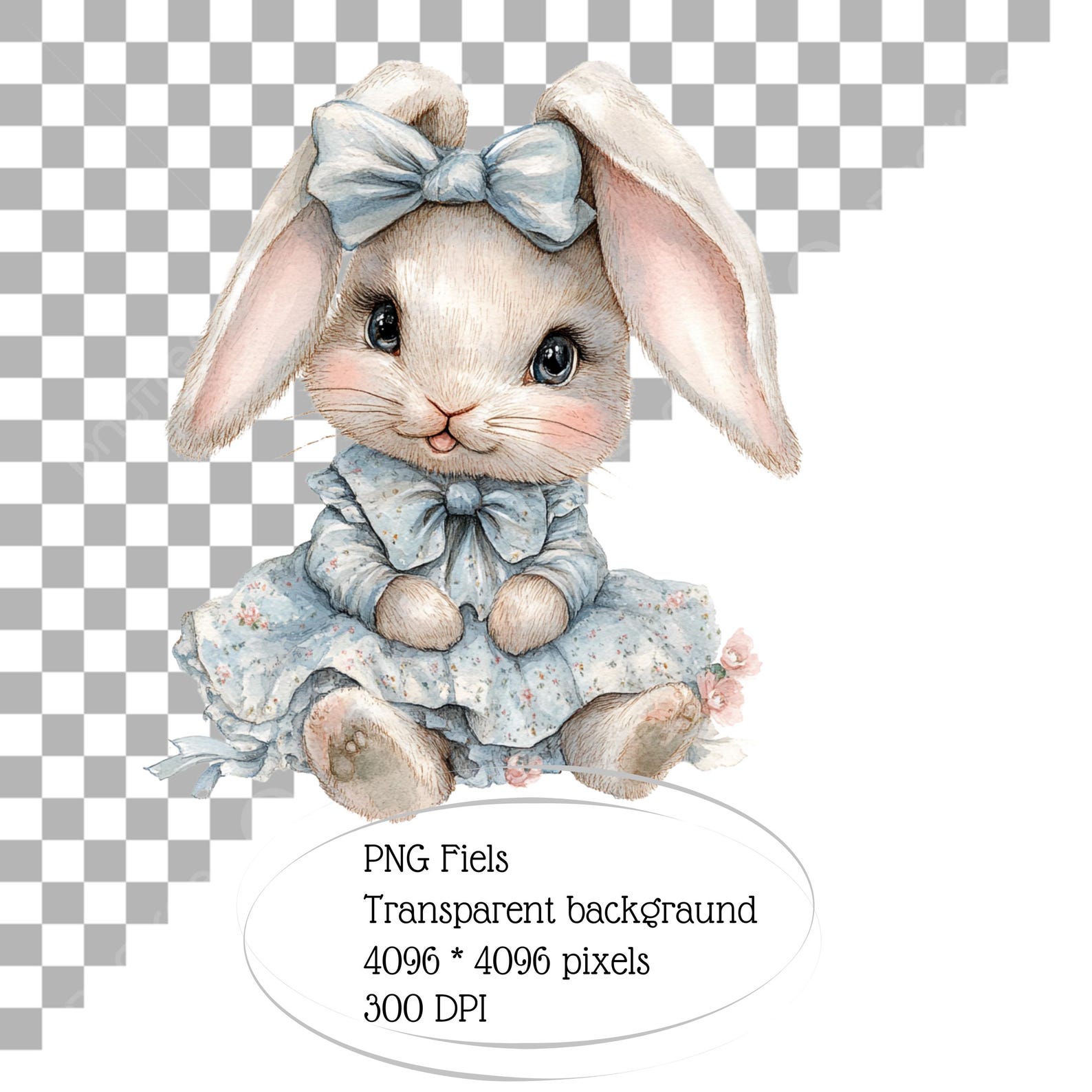 20 PNG Watercolor Baby Banny Clipart Cute Babby Animal Clipart Baby ...