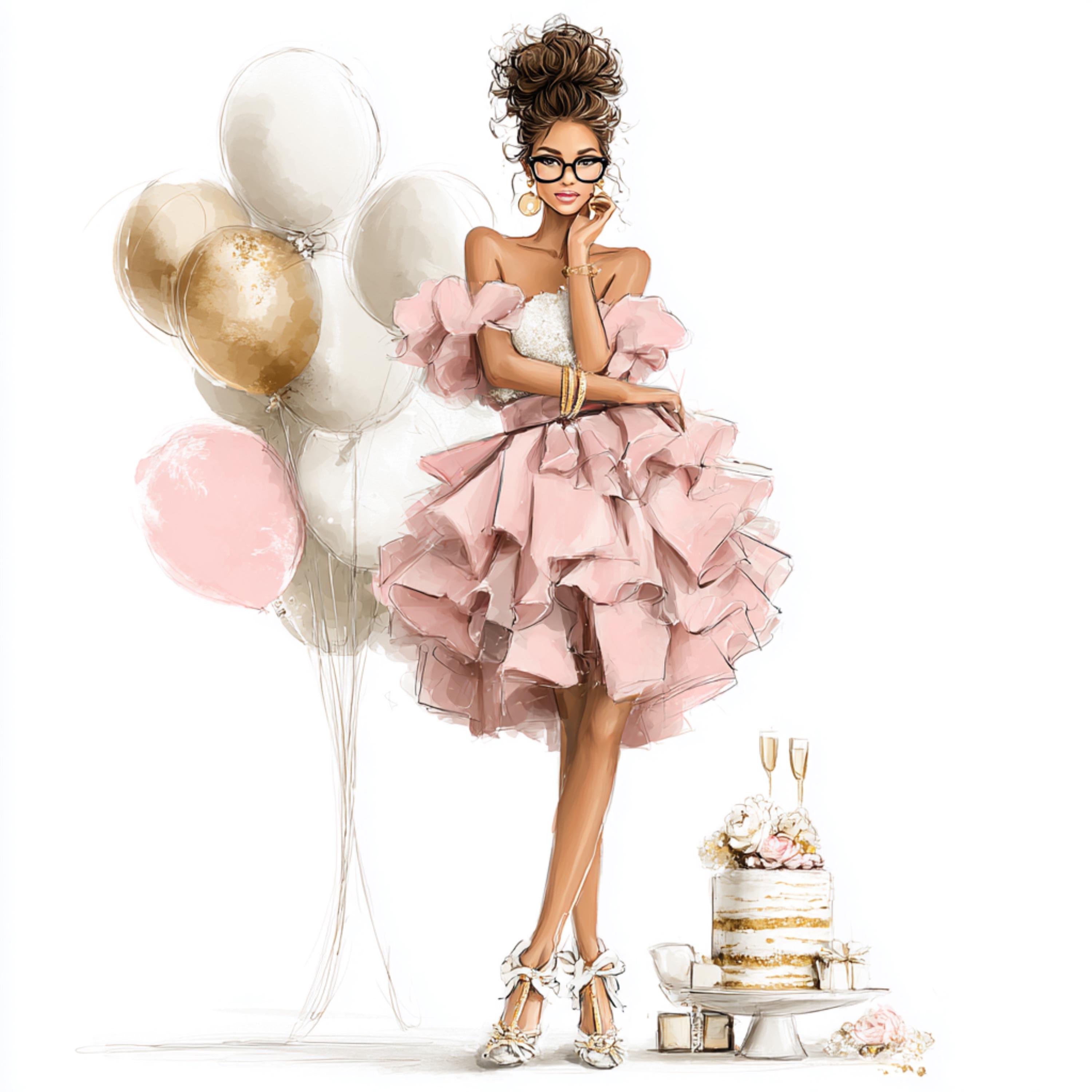 16 PNG Woman Birthday Birthday Clipart Balloons Birthday Girls Birthday ...
