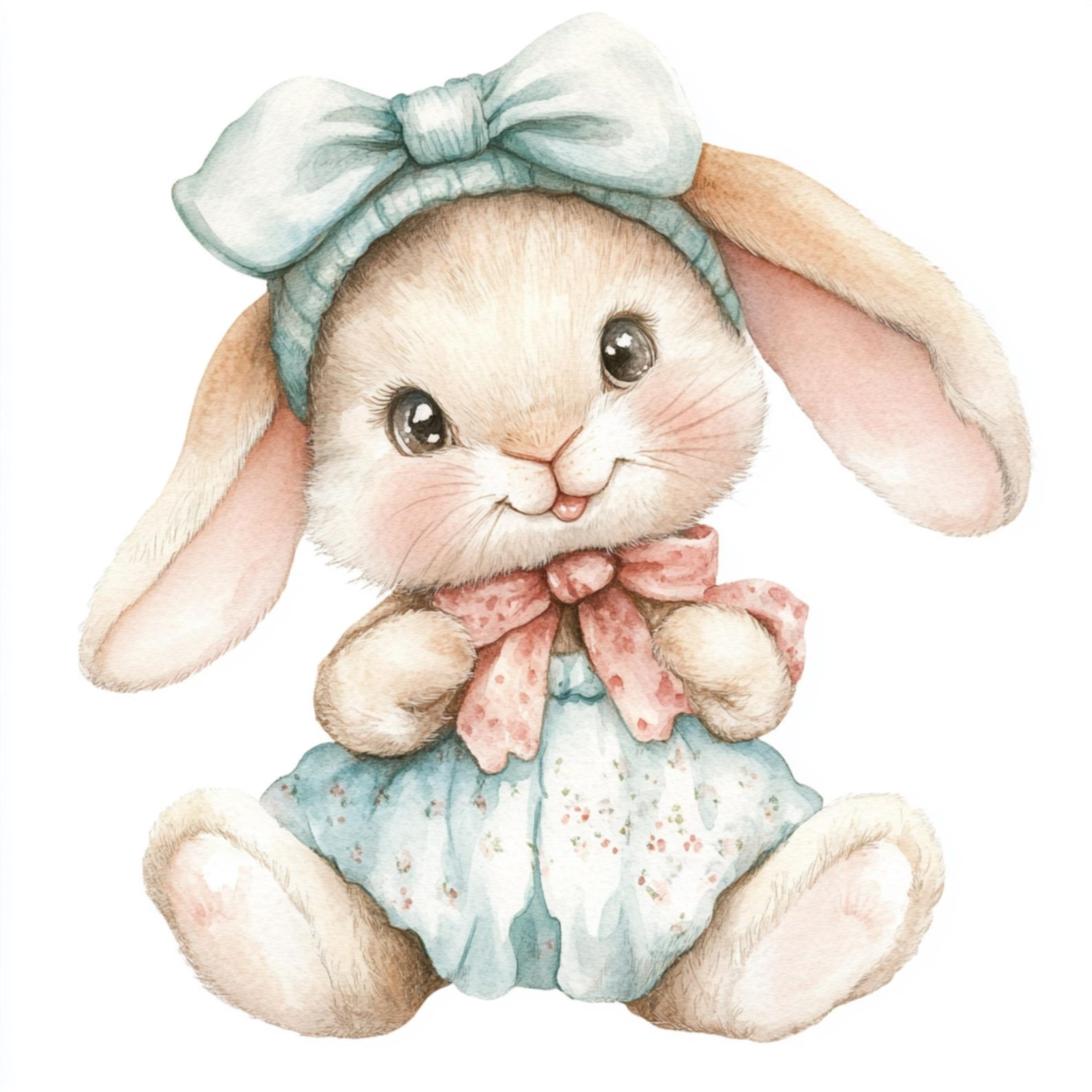 20 PNG Watercolor Baby Banny Clipart Cute Babby Animal Clipart Baby ...