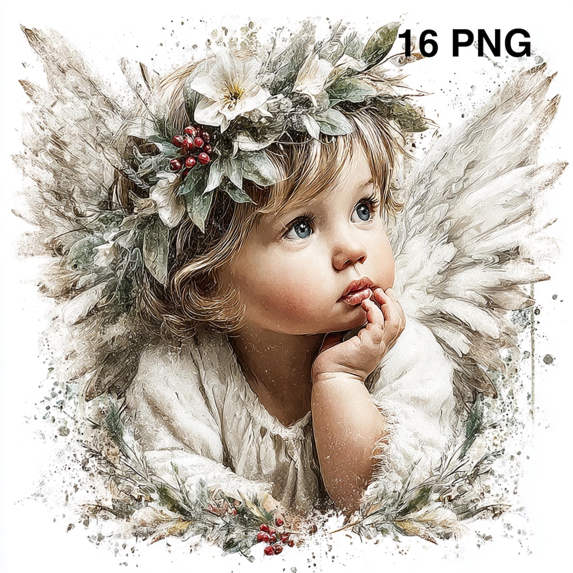 16 PNG Christmas Baby Angel Clipart Cute Praying Angel Christmas Angel ...