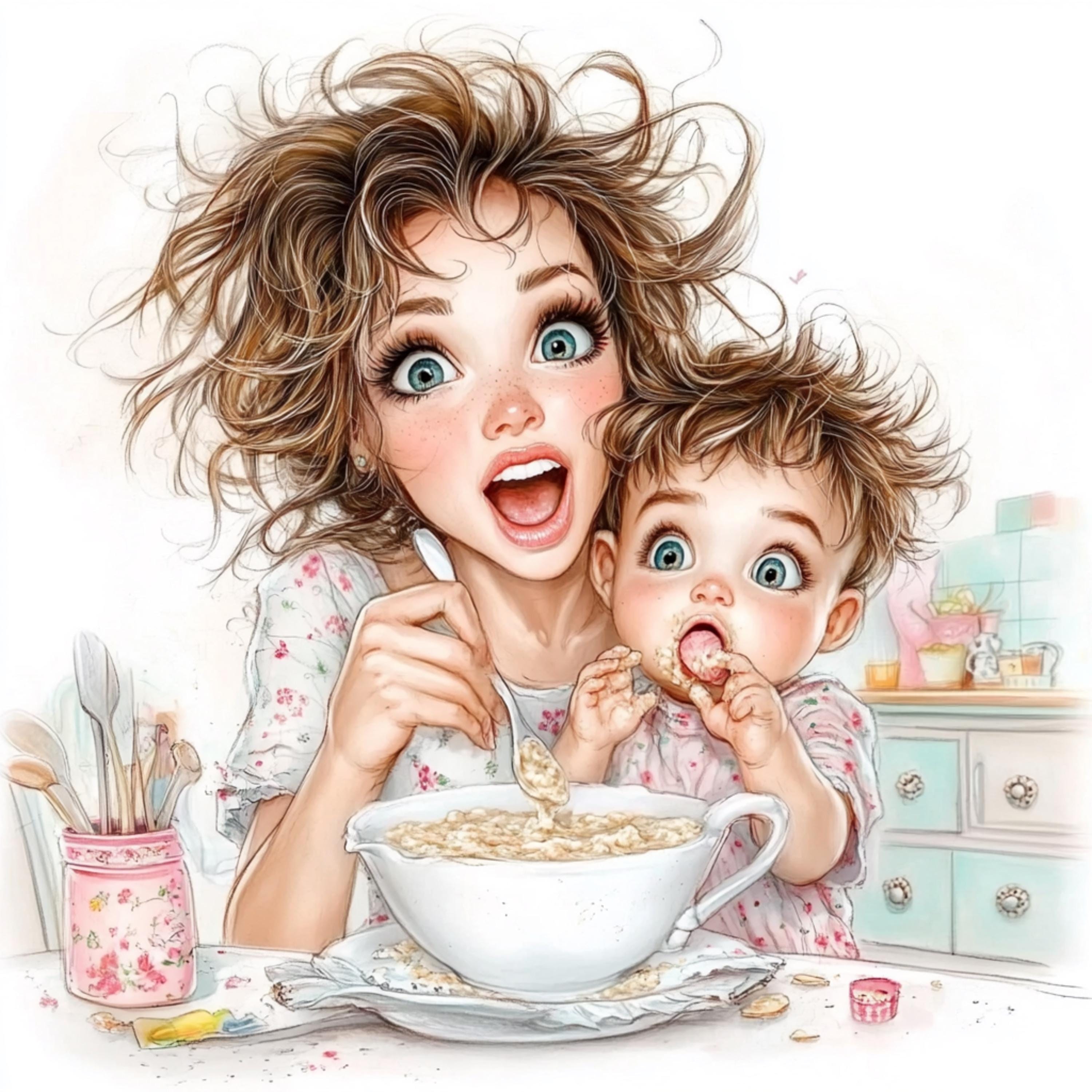 15 PNG Watercolor Mother's Day Clipart Mom and Baby Mother Clipart Card ...