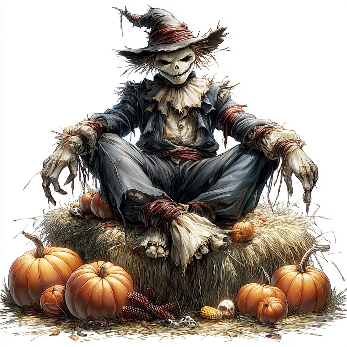 16 PNG Scary Scarecrow Clipart Pumpkin Patch Scarecrow Scarecrow ...