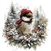 15 PNG Winter Robin Christmas Clipart Winter Bird Holiday Decorations ...