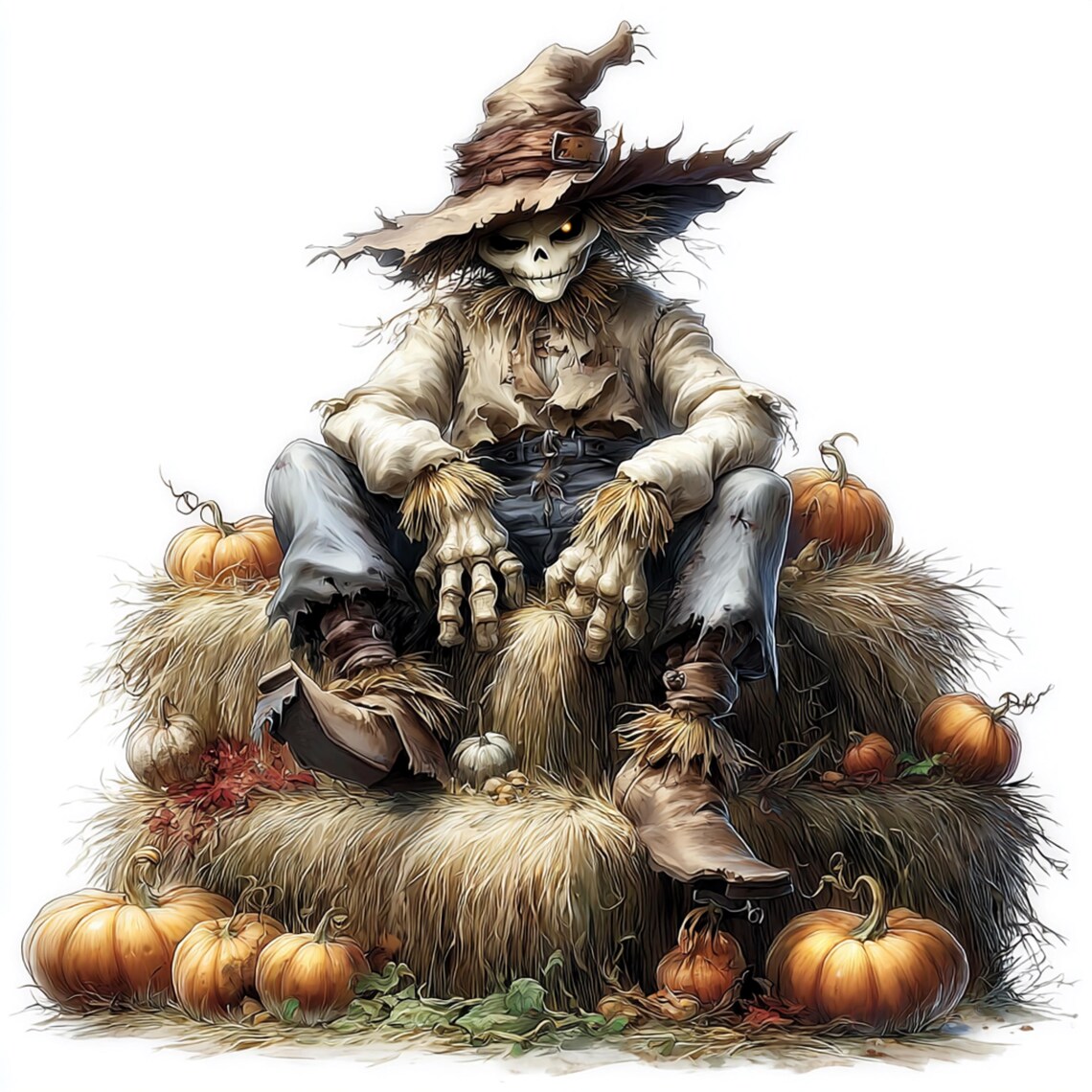 16 PNG Scary Scarecrow Clipart Pumpkin Patch Scarecrow Scarecrow ...