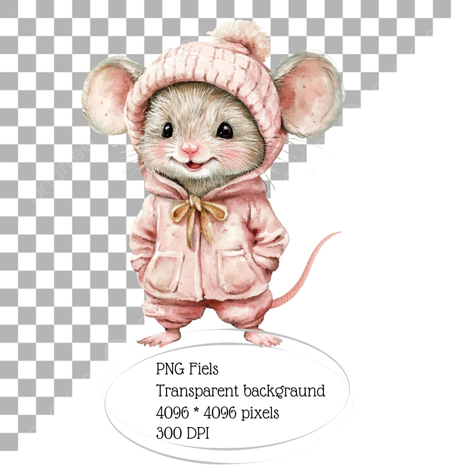 20 PNG Baby Mouse Watercolor Clipart Printable Little Mouse Cute Mouse ...